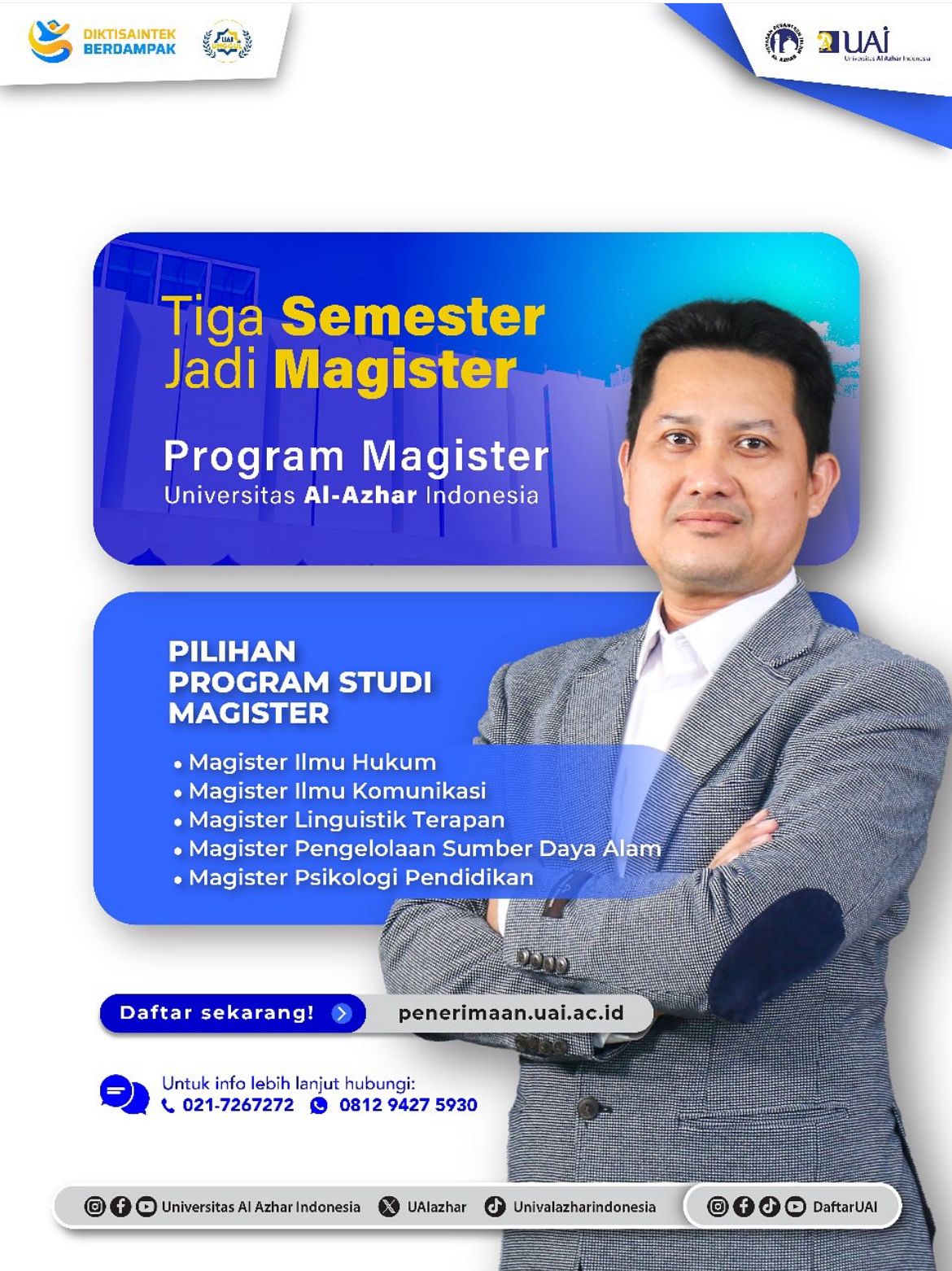 Tiga Semester Raih Gelar Magister? Bisa Banget! - Universitas Al Azhar ...